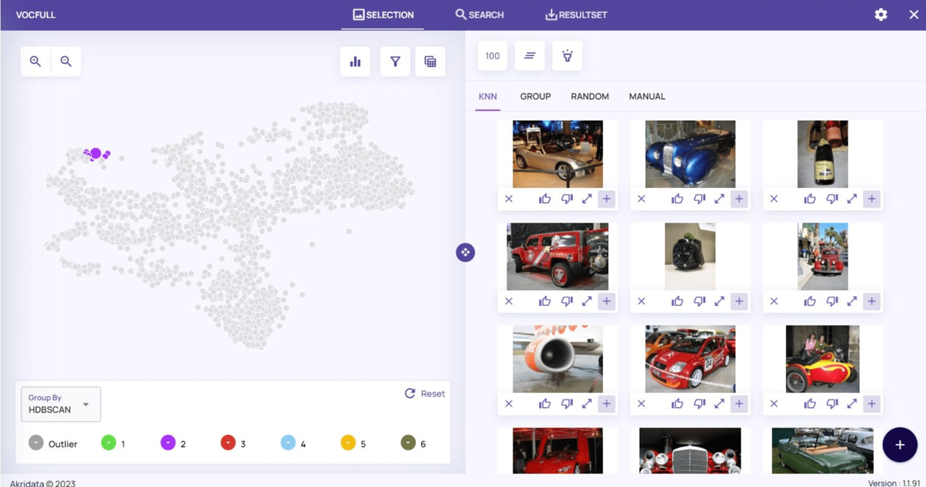 Video: Exploration of visual datasets • Akridata